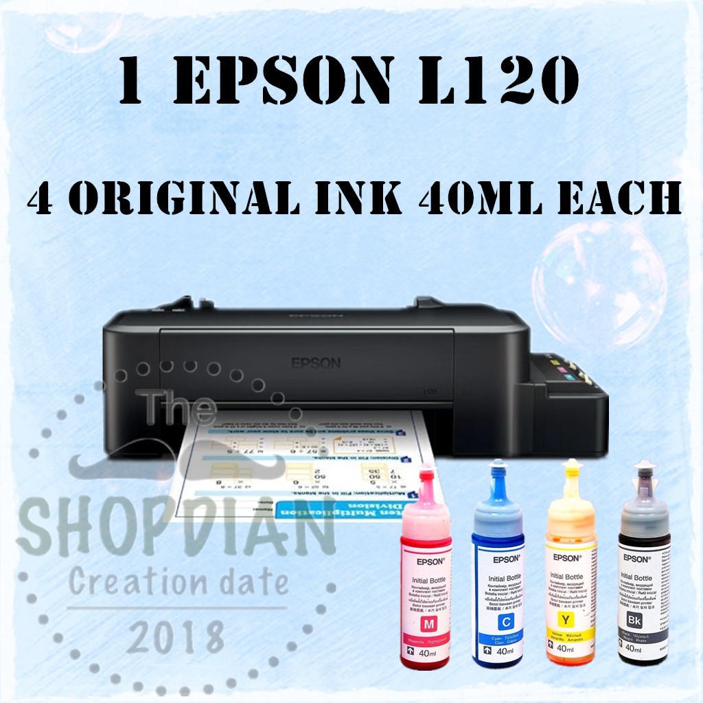 EPSON L120 Printer Original ink PACKAGE | Shopee Philippines