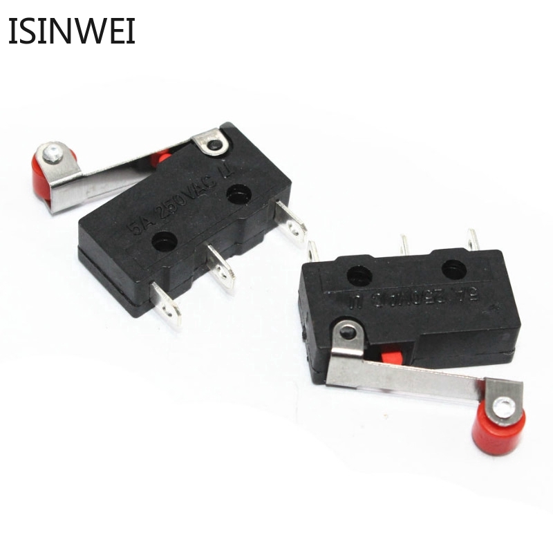 10PCS Micro Limit Switch, 3 Pin N/O N/C 5A 125 250VAC KW11-N KW12 Micro ...