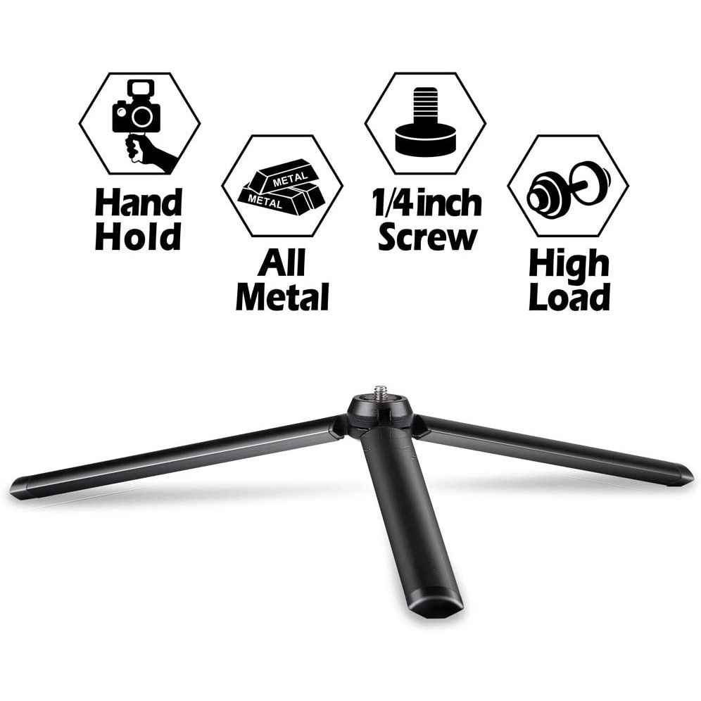 Metal Mini Tripod 14 Screw Desktop Tabletop Tripod Fits For Insta360 X5x4x3ace Pro 2go 3