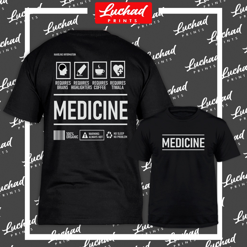 𝐋𝐮𝐜𝐡𝐚𝐝 𝐏𝐫𝐢𝐧𝐭𝐬 】medicine t shirt - course t shirt - career t shirt ...