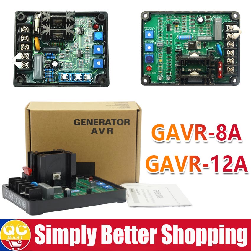 Generator Automatic Voltage Regulator GAVR-8A GAVR 12A AVR Diesel Generator Power Stabilizers ...