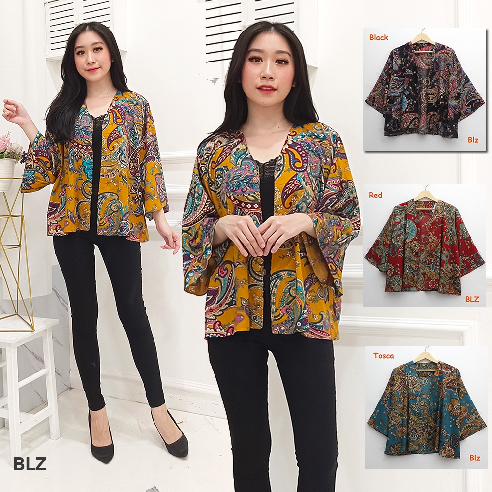 Jakartafashion cardigan semi blazer outer bohemian Ethnic motif Cool ...