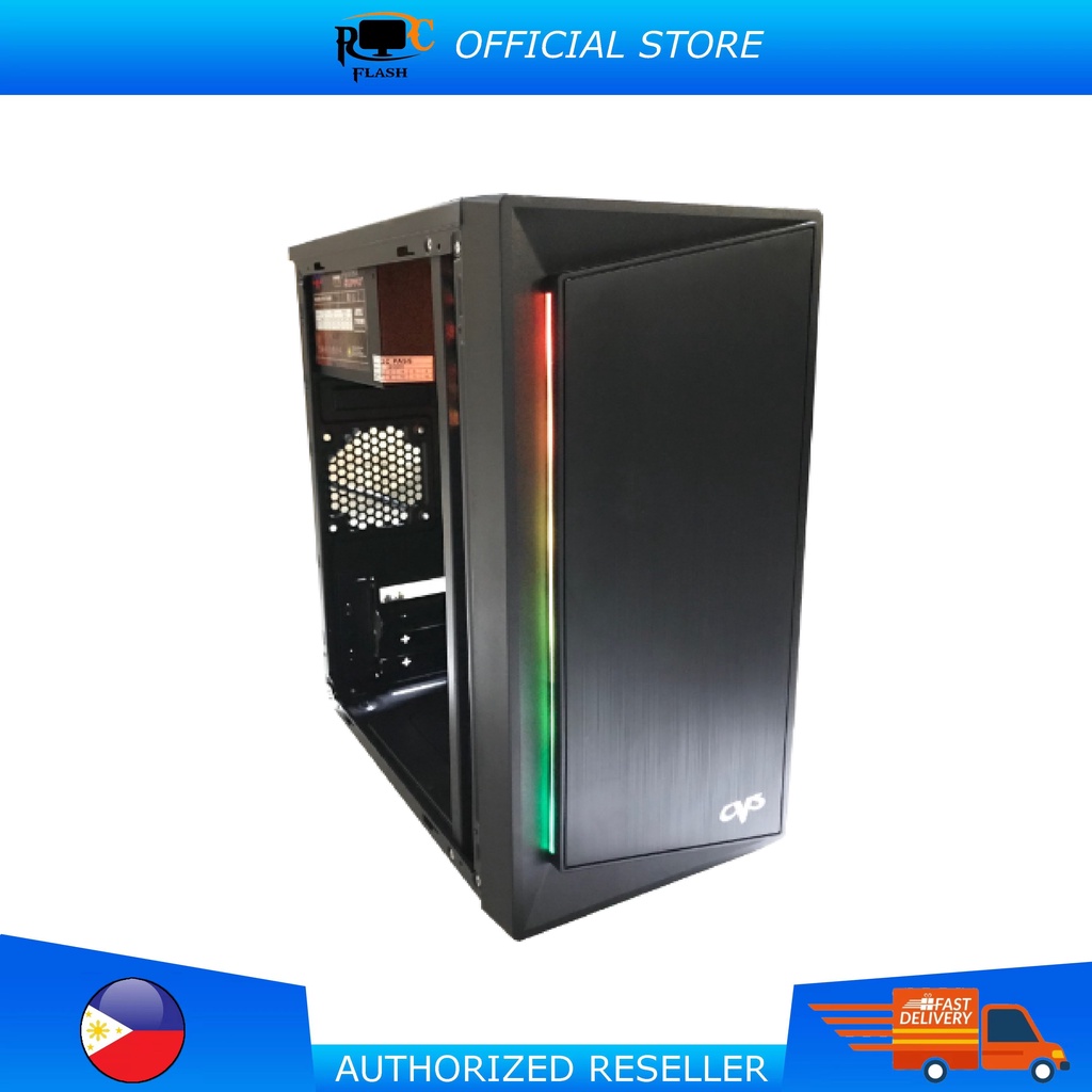 COMPUTER CASE CVS 1707 RGB PC CASE WITH 700W PSU JUMBO 120MM FAN ...