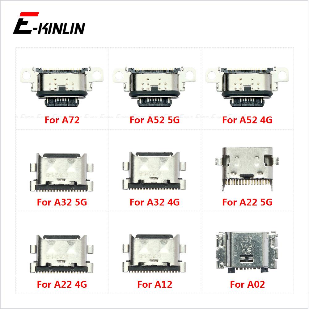 Micro USB Jack Connector Socket Type-C Charging Port Charge Plug Dock For Samsung Galaxy A02 A12 ...