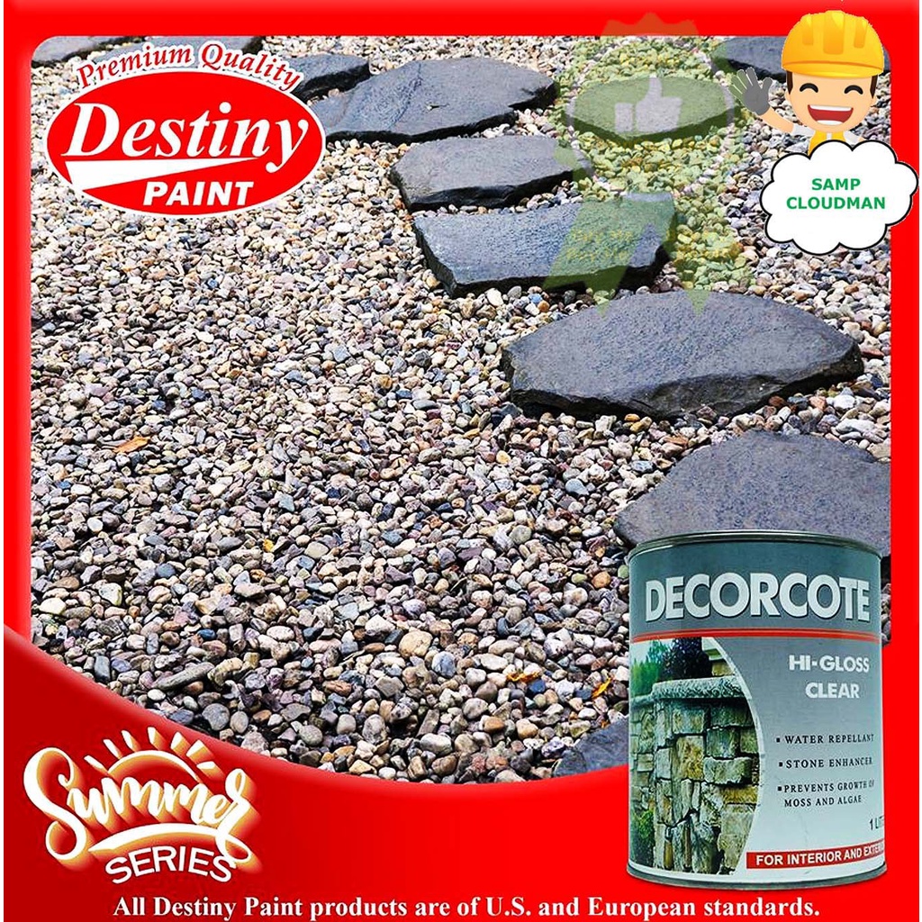 Destiny Decorcote Hi-Gloss Clear 1 Liter Coating for Stones Washout ...