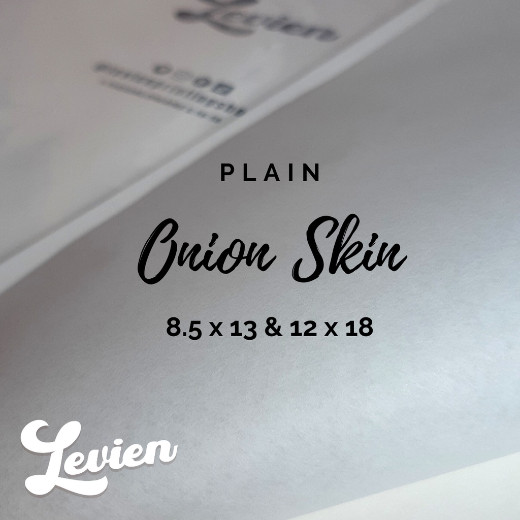 100 sheets Plain Onion Skin Paper in Long Sizes and Big Size for ...