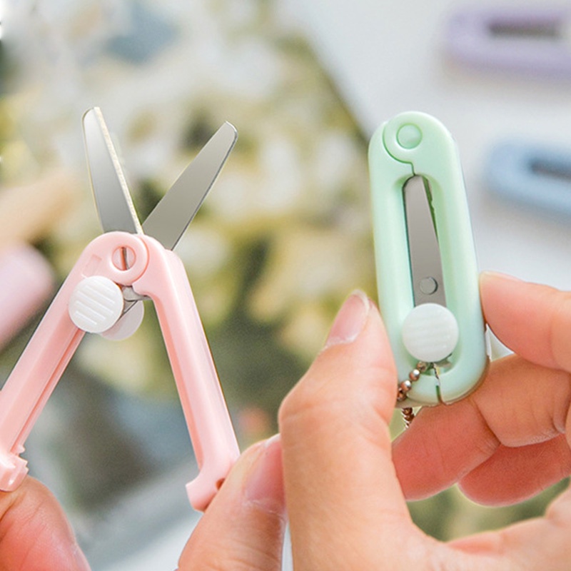 Mini Stainless Steel Retractable Foldable Safe Children Scissors ...