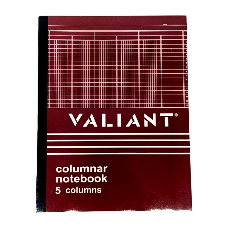 Valiant Columnar Notebook Record Book Journal Ledger Cash Notebook ...