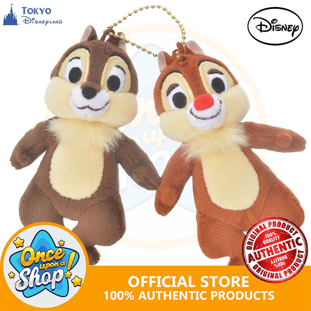 Chip & Dale Plush Keychain "DISNEY JAPAN EXCLUSIVE: 100% AUTHENTIC" ⭐⭐ ...