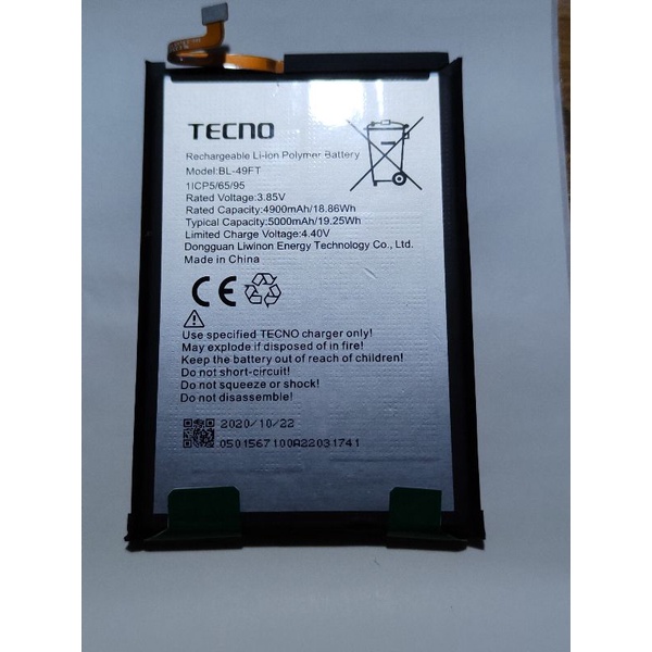 Orig TECHNO ITEL INFINIX BATTERY SPARK 6 GO SMART 5 BL-49FX BL-49FT ...