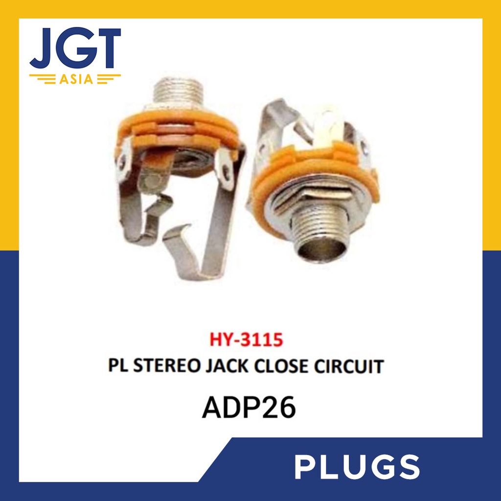 [JGT] 2pcs (ADP26) PL Stereo Jack Adapter Adapter Connector | Shopee ...