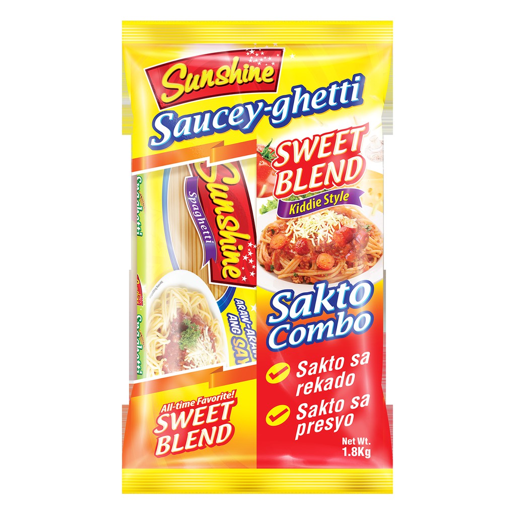 Sunshine Sauceyghetti Sweet Blend Kiddie Style 1.8Kg | Shopee Philippines
