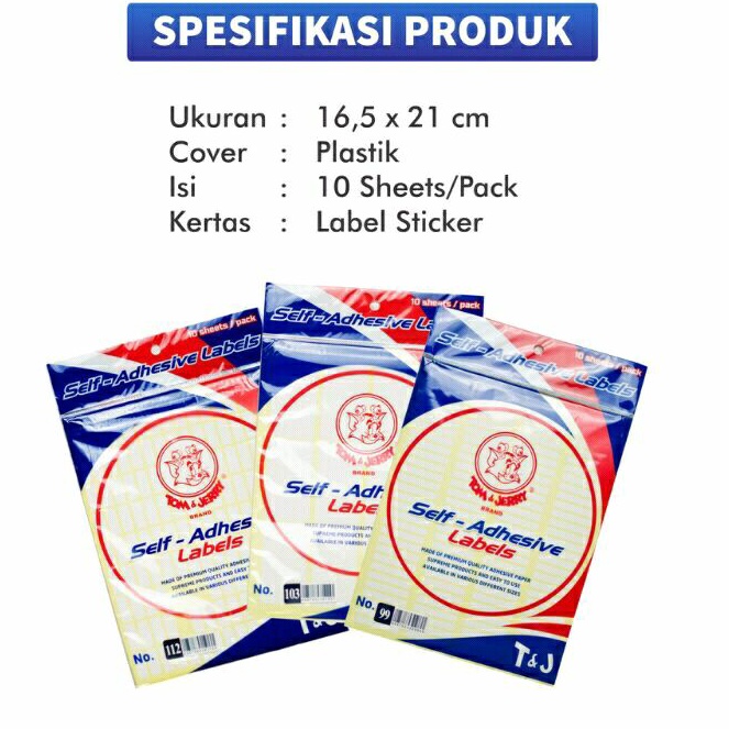 T&j label no.112 10 sheets | Shopee Philippines