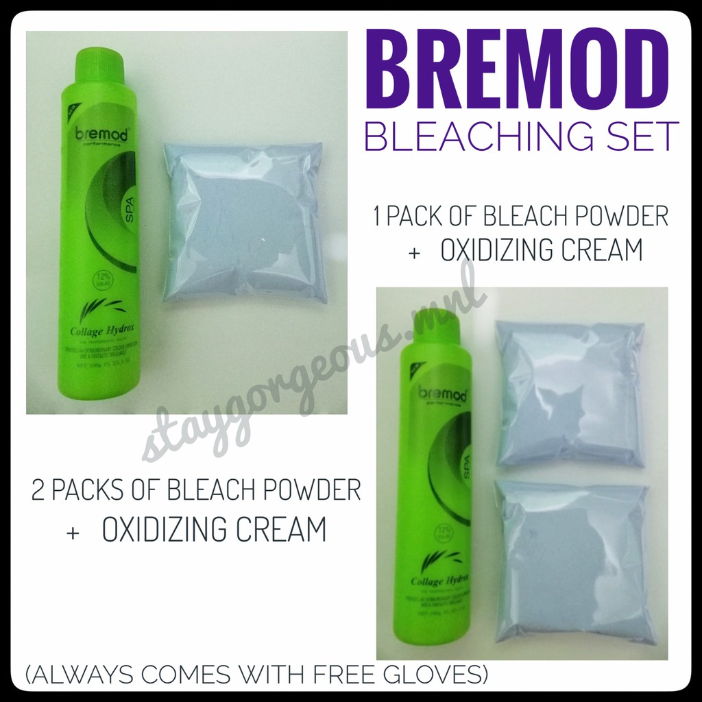 Bremod Hair Bleaching SET with Oxidizing Cream included | Shopee ...