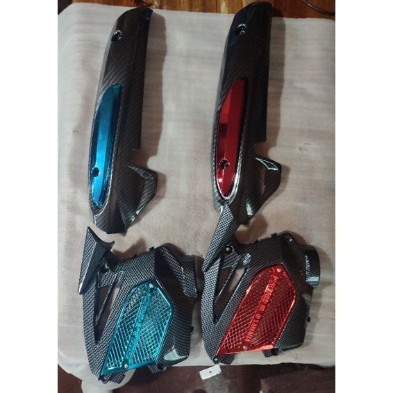 Brandnew Mio Mx Radiator cover & heat guard Black,Black n Red, Black n ...