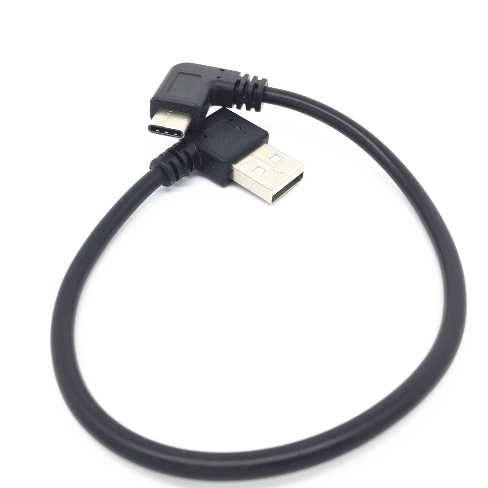 Short 25cm 90 Degree Angled USB Type C Cable Usb Type-c Cables for ...