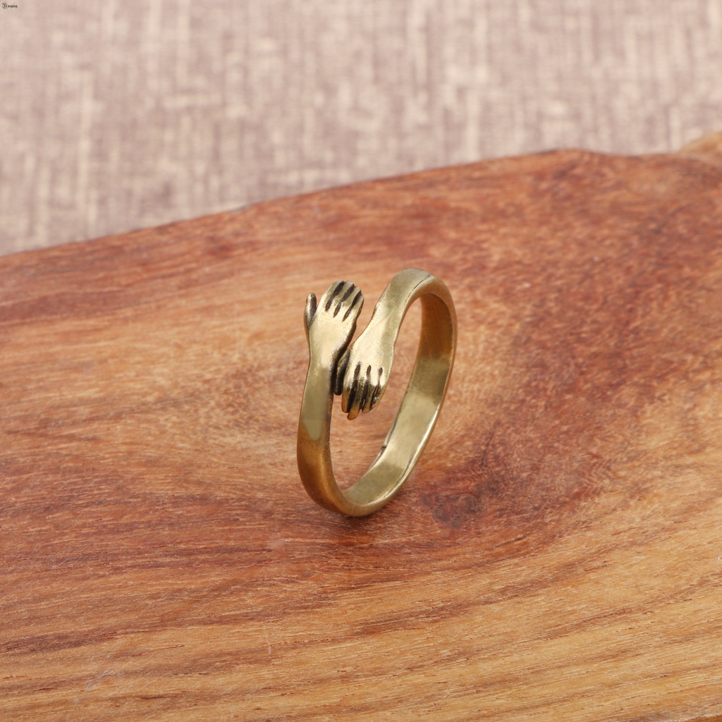 Yueying Creative Embrace Finger Ring Niche Design Restoring Ancient ...