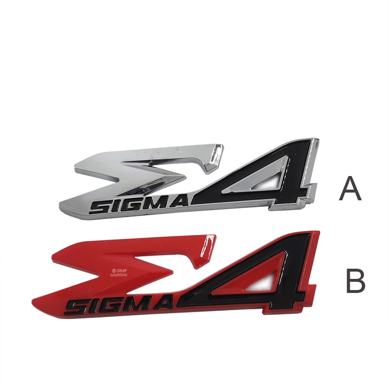 1 x ABS E SIGMA 4 Logo Car Auto Rear Emblem Badge Sticker Replacement ...