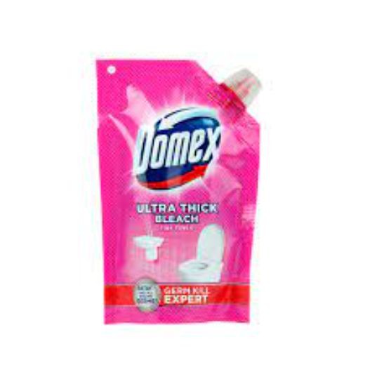 Domex Ultra Thick Bleach Toilet Cleaner Pink Power Pouch 140ML | Shopee ...