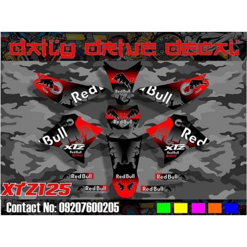 YAMAHA XTZ 125 FULL DECALS DESIGN | Shopee Philippines