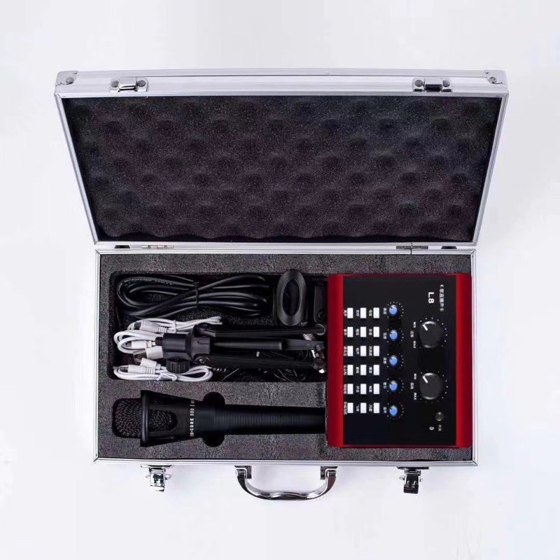 V8 / L8 Sound Card Series Microphone Condenser Mic Recording Studio ...
