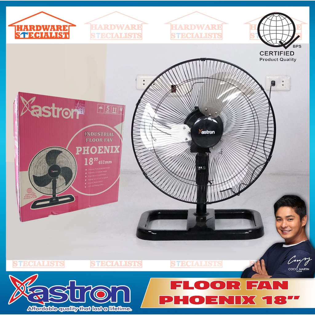 Astron Floor Fan Electric Fan | Sigma 16" or Phoenix 18" Original ...