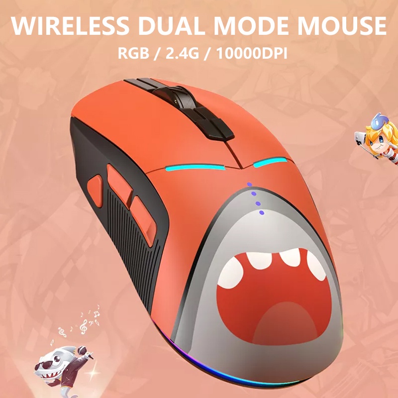 AJAZZ DMW150 2.4Ghz Wireless Gaming Mouse RGB Rechargeable 10000 DPI ...