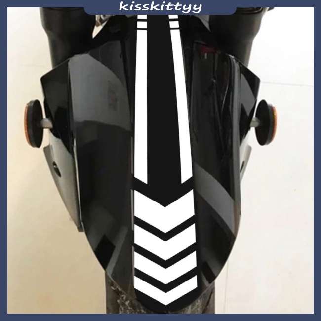 Kisskittyy Universal Motorcycle Reflective Stickers Wheel on Fender ...