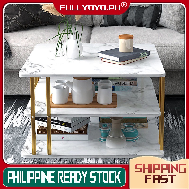 COD 3-Layers Center Table Coffee Table Sofa Side Table Simple Modern ...
