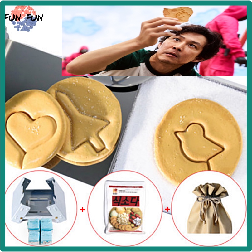 Squid Game Dalgona Kit full set special plan dalgona set | Shopee ...