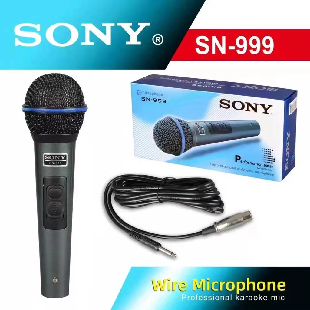PinSan SN-999 Dynamic Microphone Heavy Duty Wired Microphone | Shopee ...