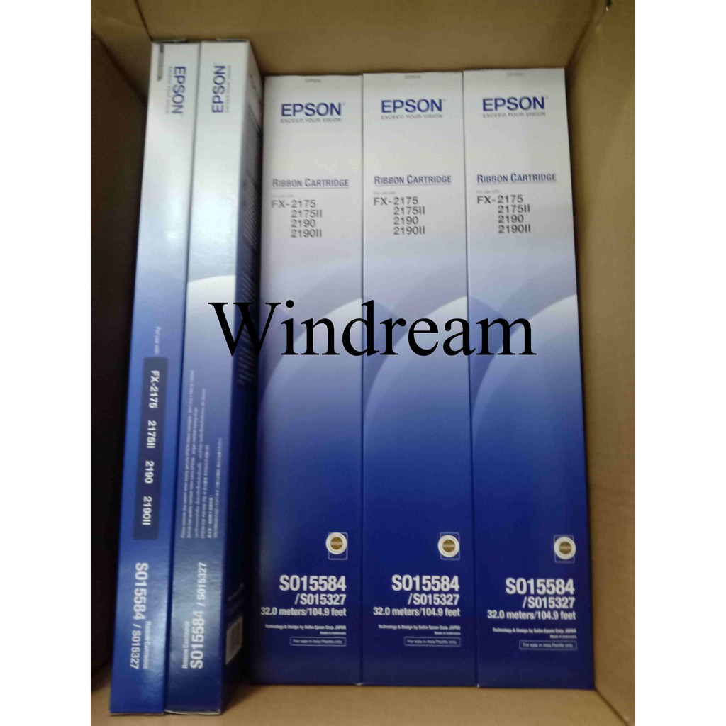 Epson Ribbon so15584 so15327 fx 2175 fx2175II fx 2190 fx2190II genuine ...