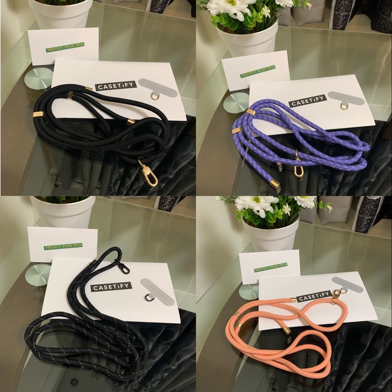 Casetify rope/utility/crossbody phone strap with card | Shopee Philippines