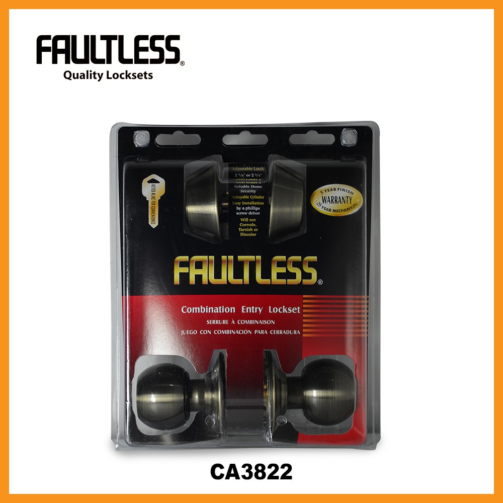 Faultless Doorknob and Deadbolt Set | Shopee Philippines