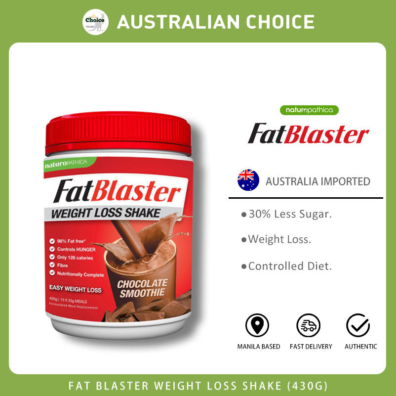 Fat Blaster Weight Loss Shake Chocolate Smoothie (430g) | Shopee ...