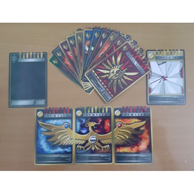 KAMENRIDER Card] Combo of 14 Kamen Rider Ryuki Advent Cards including 3 ...