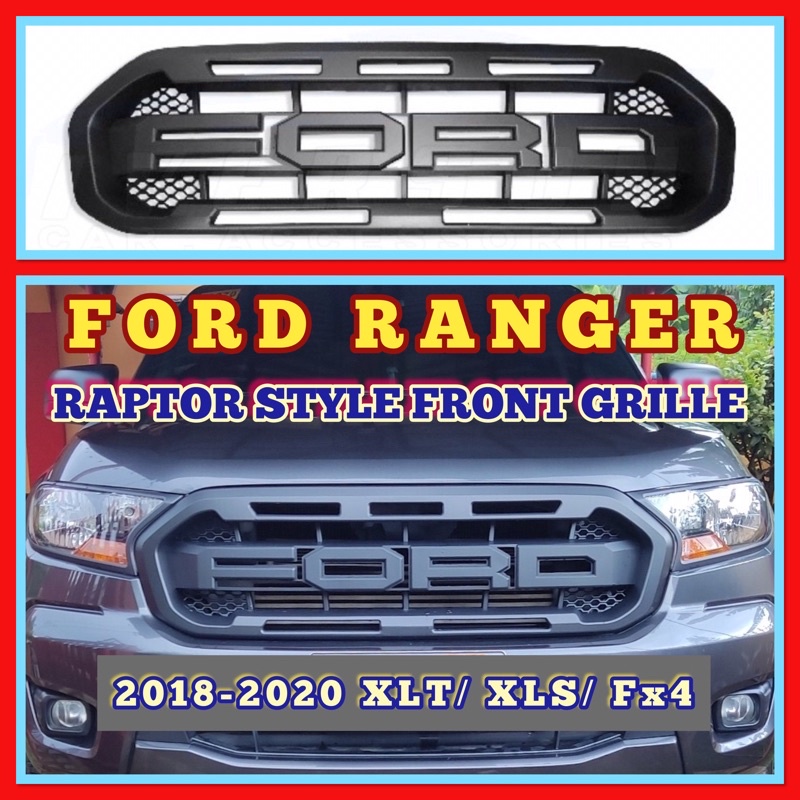 FORD RANGER XLT 2018-2020 GRILLE RAPTOR STYLE | Shopee Philippines