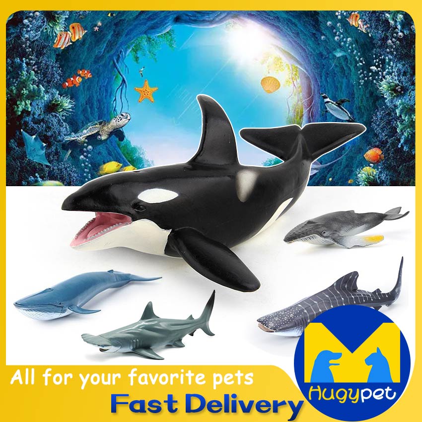 Marine Sea Life Whale Figurines Shark Cachalot Action Figures Ocean ...