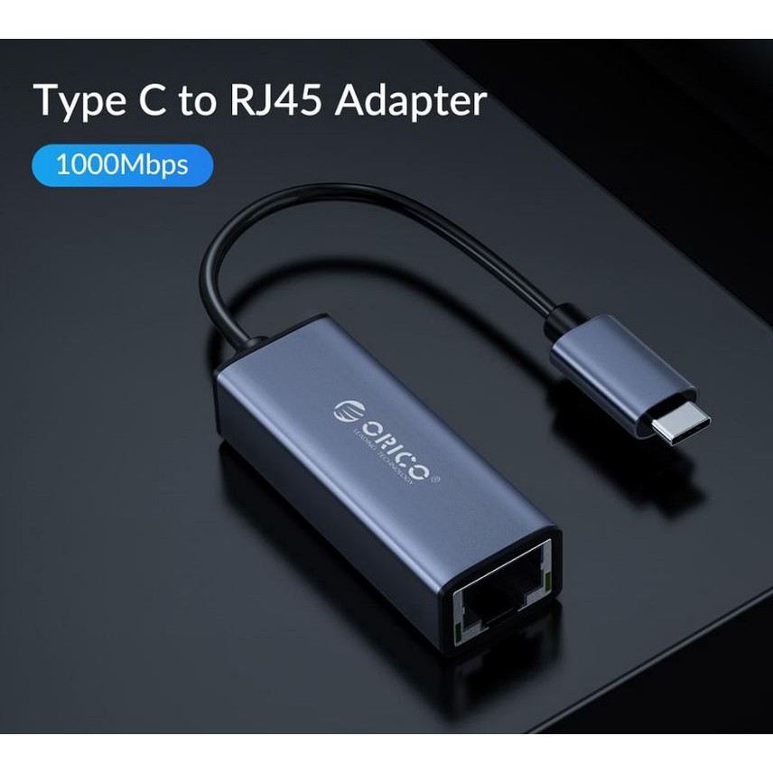ORICO XC-R45 Aluminum USB C to RJ45 Gigabit Ethernet Lan Adapter Type C ...