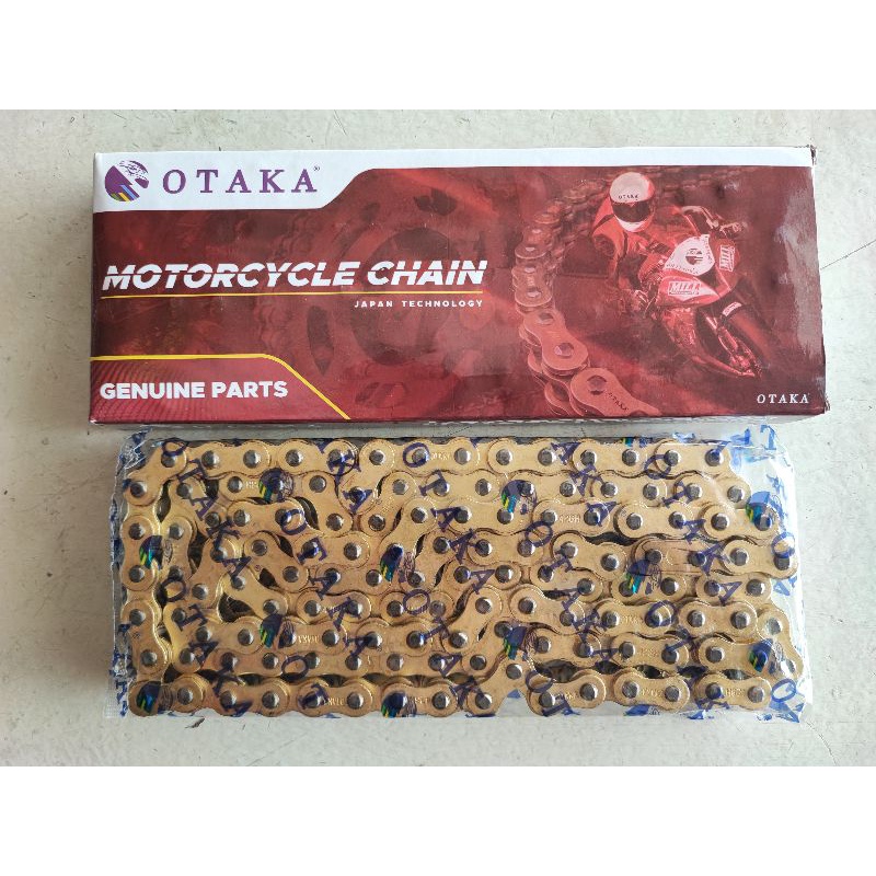 OTAKA GOLD Chain 428H-120 (Universal) Motorcycle Chain | Shopee Philippines