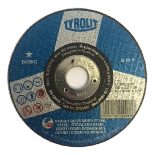 TYROLIT Cutting Disc 4" & 7", Basic 2 in 1 superthin 4" | Shopee Philippines