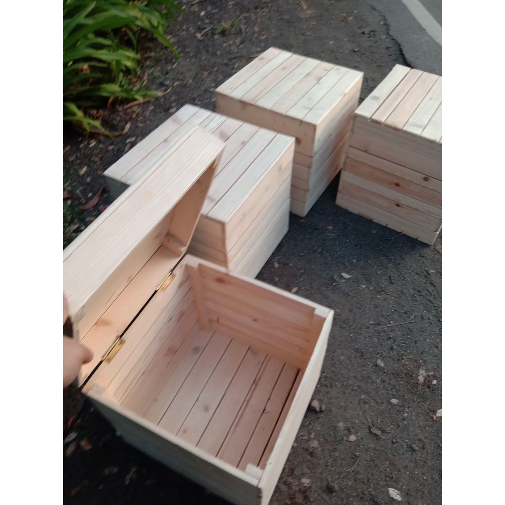 WOODEN STORAGE FOR "VINYL RECORDS", SIZE: 14X14X14 INCH | Shopee ...