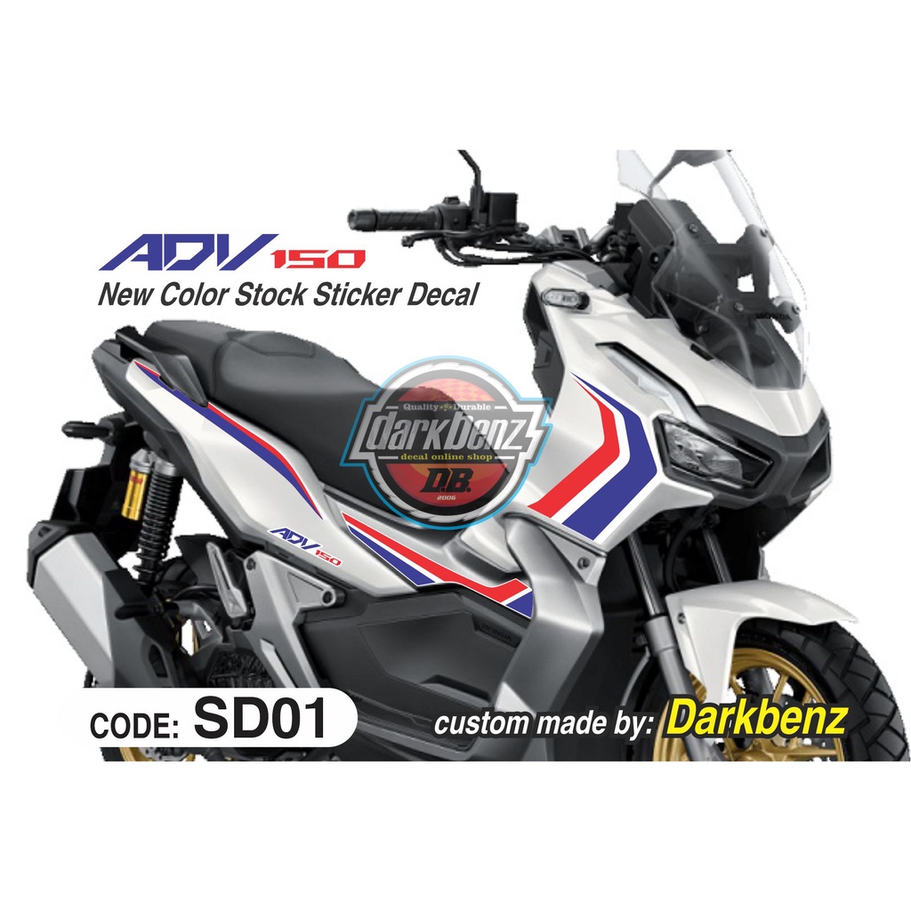 Honda ADV 150 New Concept Quality Printed Sticker Decals | custom made ...