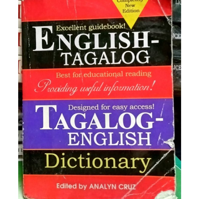 ENGLISH-TAGALOG DICTIONARY FOR ALL LABEL(USED BOOK) | Shopee Philippines