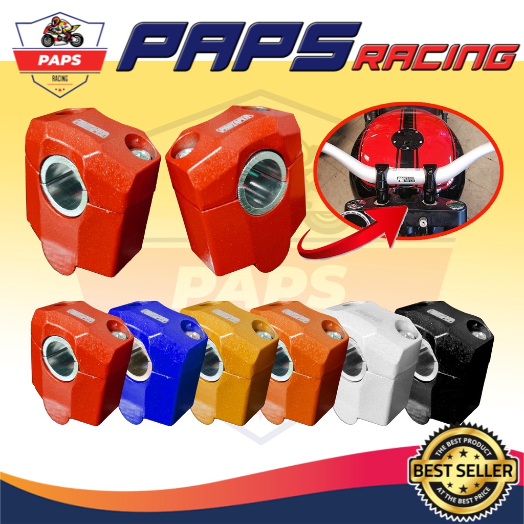 Riser Handle Bar Fatbar 28MM 7cm / HandleBar Fat Bar Risers Mount Clamp ...