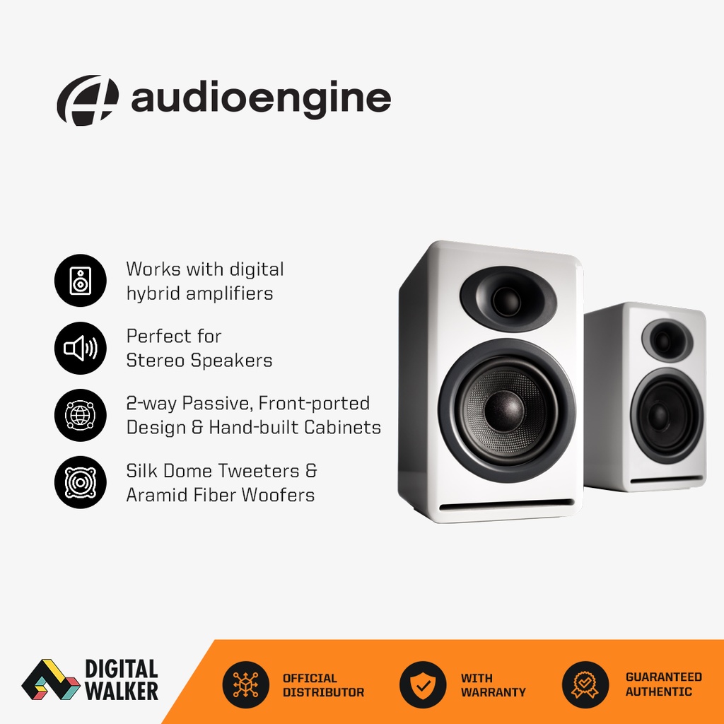 Audioengine P4 Passive Bookshelf Satin Speaker | Shopee Philippines