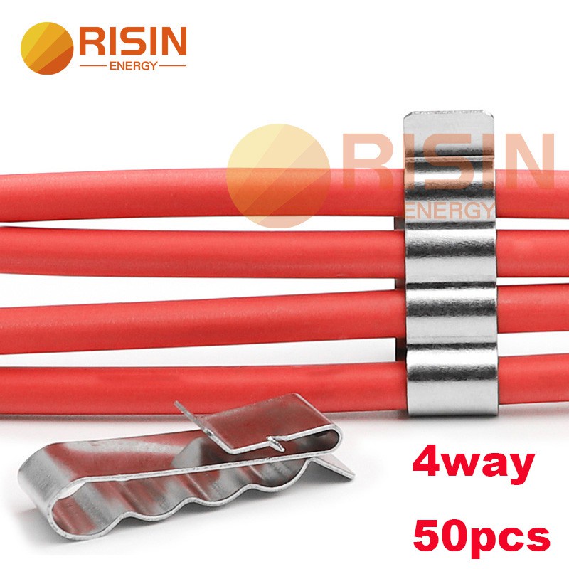 Solar Cable Clip SUS304 Stainless Steel PV Cable Clamp 2way 4way for ...