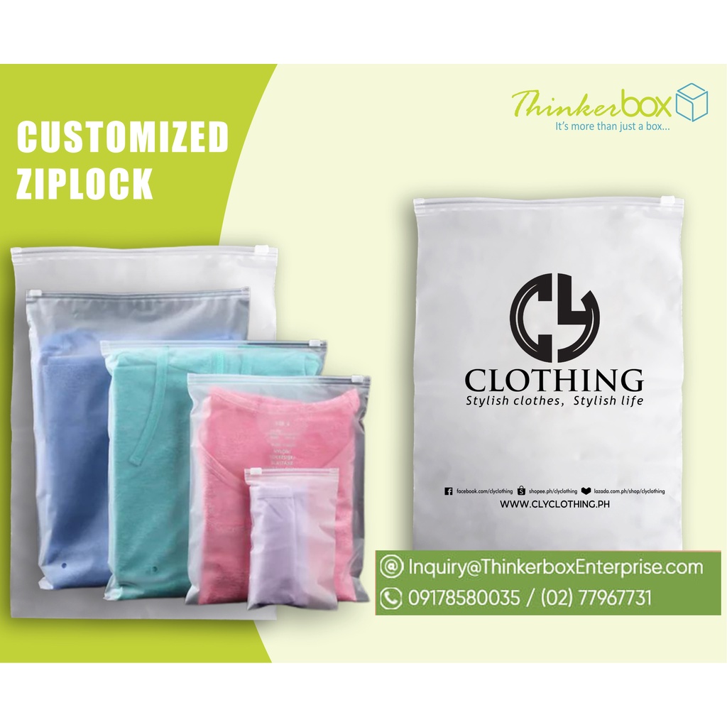 Customized Frosted Ziplock Bag Packaging (50's) | Shopee Philippines