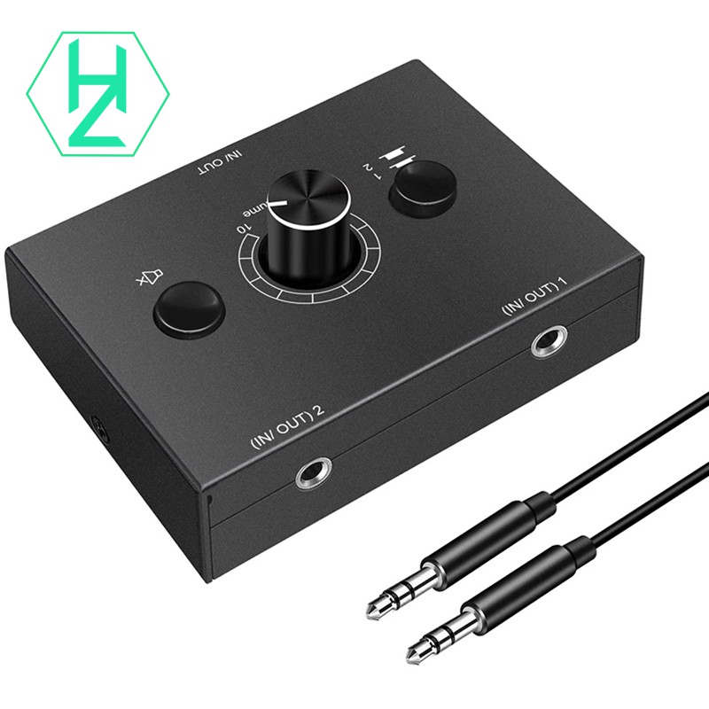 3 5mm 2 Input 1 Output 1 Input 2 Output Audio Splitter Switcher Shopee Philippines