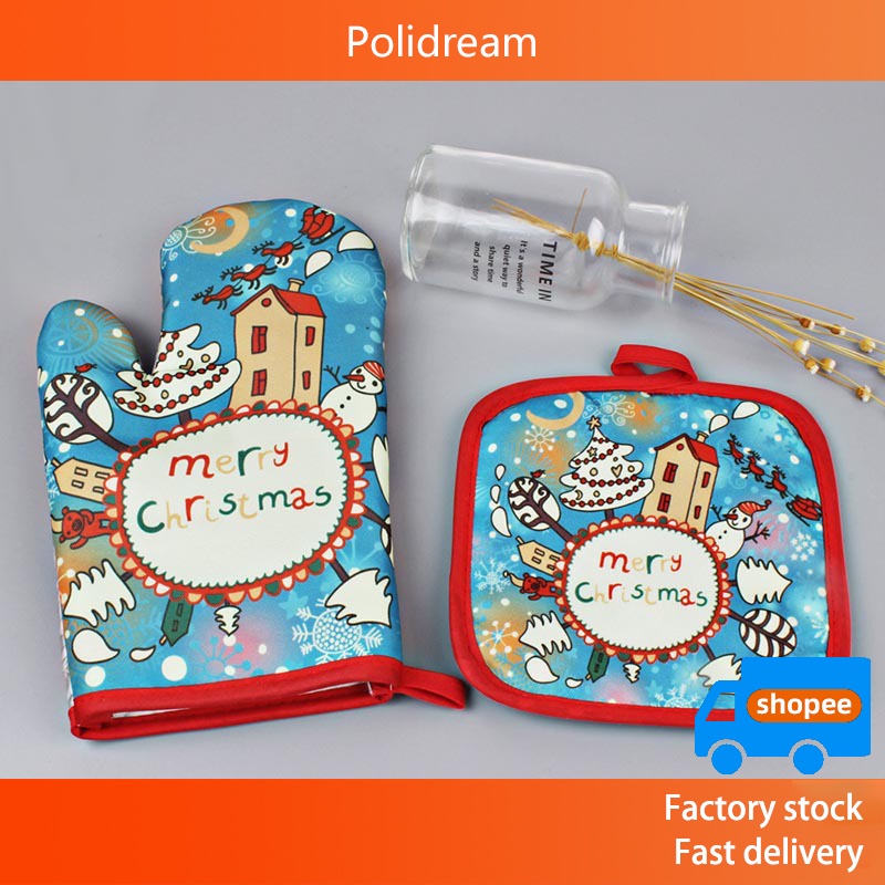 2pcs/set Padyak ng Mainit na Guwantes ng Dekorasyon para sa Pagluluto ...
